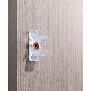 False Front Cabinet Clips, Hosrnovo 4 Pairs with Screws Reinforced Sink Tip-Out Snap for Kitchen Cabinet Drawer Fronts Replace/2 Drawers