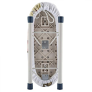 Ironing Board, Cotton Cloth Foldable Iron Board Ironing Boards Cuffs Collars Handling Table Space Saving Ironing Board for Small Spaces, Laundry Rooms Or Dorms (Peony)