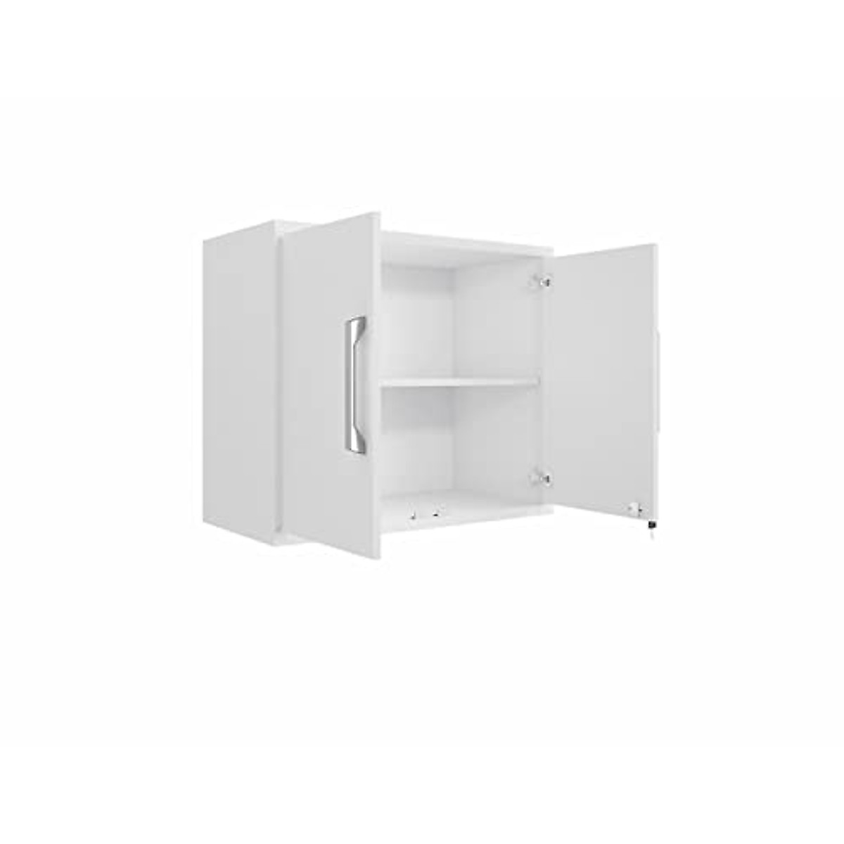Manhattan Comfort Eiffel 3-Piece Storage Garage Set in White