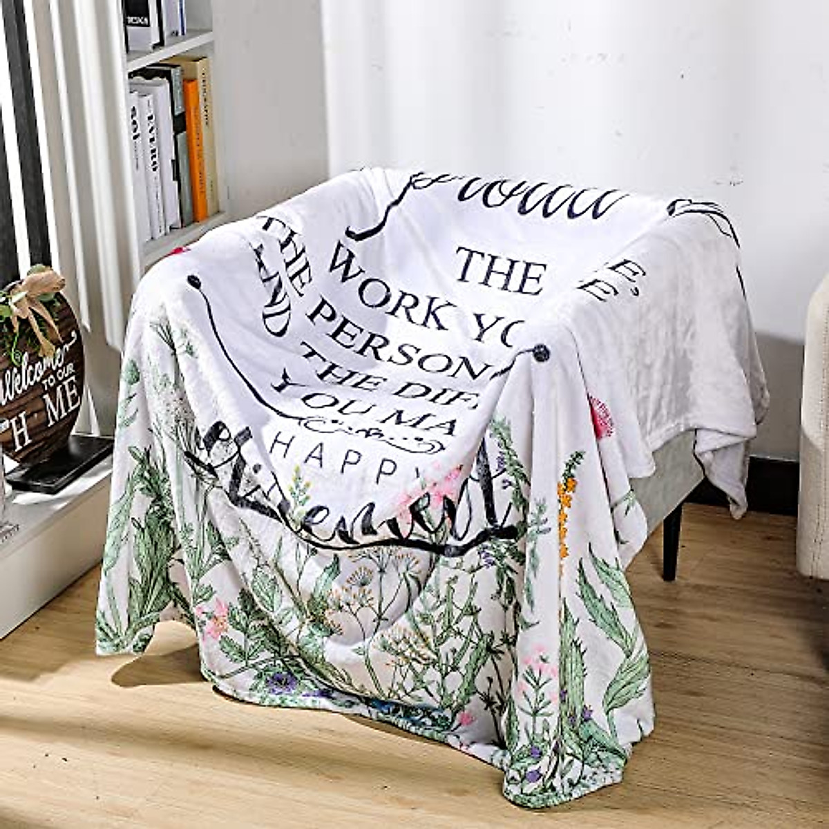 Retirement Gifts for Women Men 50 x 60 Inch 2023 Retirement Blankets Lightweight Soft Flannel Retired Throw Blankets for Nurse Coworker Teacher Grandma Bedding Sofa Funny Party Decorations