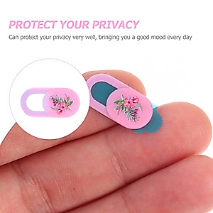 Mobestech Webcam Cover 3pcs Security Pattern Sliders Slide Blocker Laptop Desktop for Cover Computer Webcam Privacy Web Slide, Phone, Tablet Camera Slider Protection Webcam Cover Slider