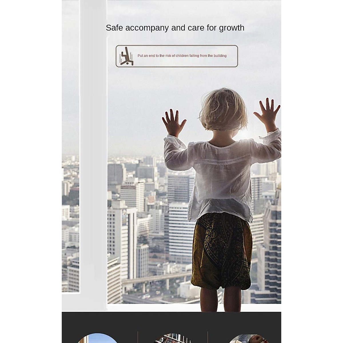 QWEQWE Sliding Door Lock for Child Safety - Baby Proof Doors & Closets. Childproof Your Home with No Screws or Drills,Child Safety Window Stopper(Set of 2, White)