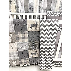 Baby Chevron, Baby Bedding, Hunting, Antlers, Woodlands, Buck, Crib Bedding, Nursery Room, Babylooms