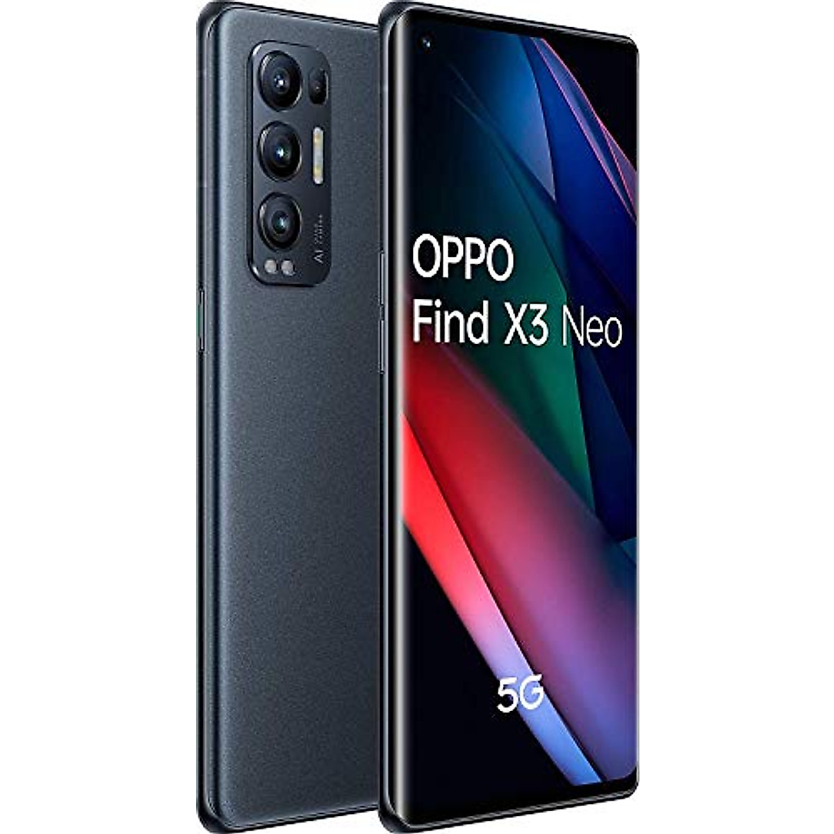 OPPO Find X3 Neo 5G CPH2207 Dual Sim Global ROM EU/UK 12GB RAM 256GB Storage Factory Unlocked International Version - Black