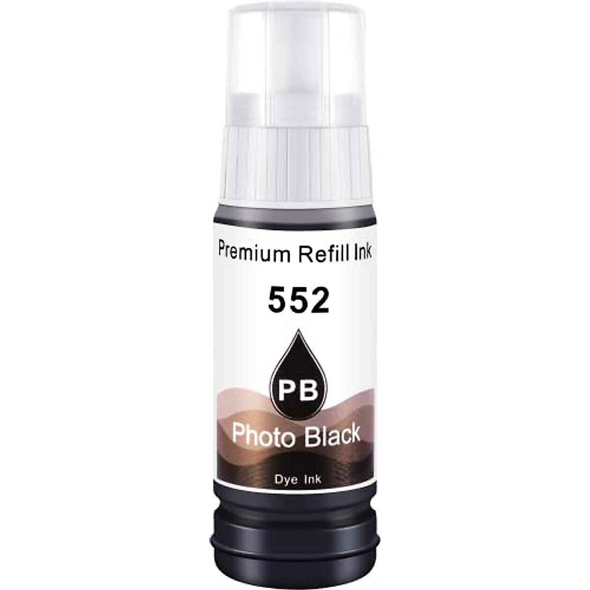 storcfe 552 Refill Ink Bottles Replacement for Epson 552 T552 T552920 Used for Epson EcoTank Photo ET-8550 ET-8500 Printers (1Black, 1Photo Black, 1Cyan, 1Magenta, 1Yellow, 1Gray, 6-Pack)