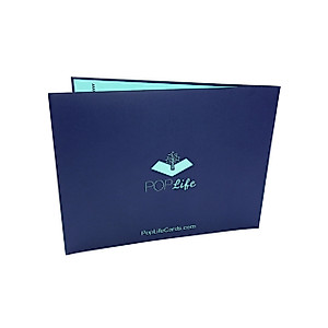 PopLife Lighthouse Island 3D Pop Up Greeting Card for All Occasions - Travellers, Coastal and Adventure Lovers - Folds Flat for Mailing - Birthday, Mother’s Day, Graduation, Retirement, Anniversary