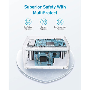 Anker 30W USB-C Charger, Anker 312 Charger with Compact and Foldable Design, High-Speed Fast Charging for iPhone 14/13/12 Series, Samsung S23, MacBook Air, iPad Pro, & More 5 ft USB C Cable Included