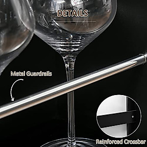 HOMCOM Modern Bar Table Counter Height Dining Table with 3 Storage Shelves for Kitchen, Dining Room, Living Room, Black