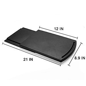 HOME RIGHT Sliding Coffee Maker Tray, Black, Rectangular, Non-Toxic ABS Material, Easy to Clean, Reduces Burden, For Countertop Use