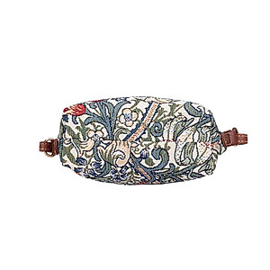 Signare Tapestry Small Crossbody Bag Sling Bag for Women with William Morris Golden Lily Design (SLING-GLILY)