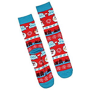 Frosty The Snowman Adult Winter Holiday 3 Pair Crew Socks