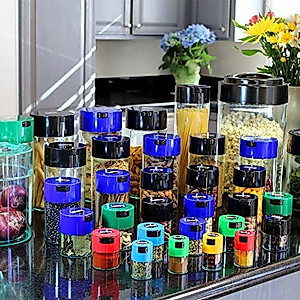 Minivac - 10g to 30 gram Vacuum Sealed Container - Dark Blue Cap & Clear Body