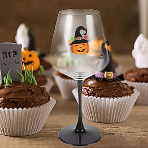 GANAZONO 2pcs Halloween Glass Cups Halloween Wine Goblet Halloween Cocktail Accessories Pudding Cups Halloween Drinking Glasses Halloween Wine Glasses Drinks Goblet Bat Style Water Cup