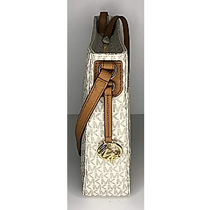 Michael Kors LG Messenger Crossbody bundled with Phone Wristlet (Vanilla/Acorn)