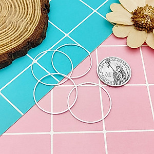 100Pcs Earring Hoops for Jewelry Making, 30mm Earring Finding Hypoallergenic Round Circle Earrings Beading Hoop Bulk Open Bezel Pendant Frame for DIY Earring Making Jewelry Finding(Gold)