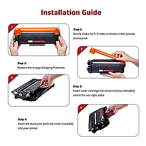 TN660 TN630 TN-660 TN-630 TN 660 TN 630 Toner Cartridge Replacement 10,400 Pages Yield/2 Pack Compatible with Brother Printer with DCP-L2540DW HL-L2300D HL-L2380DW HL-L2320D (Black, 2 PCS)