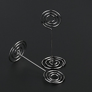 ULTNICE 10pcs Swirl Table Number Photo Holder Stands for Weddings Party Gatherings