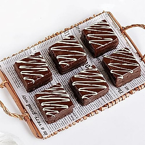 Ocmoiy 3Pcs Silicone Brownie Pan 2" x 2" x 1" Square Chocolate Baking Molds for Brownie Bites, Muffins, Fudges, Truffles, Keto Fat Bombs