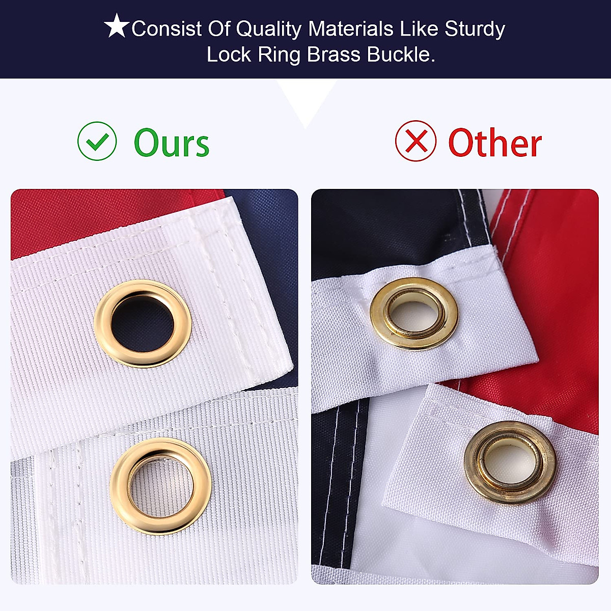 American Flag 3x5 Outdoor - 3x5 American Flag Outdoor Heavy Duty，Us Usa Flag 3x5 Outdoor，American Flag Made In Usa， American Flags Nylon 3x5 Embroidered Outside All Weather United States Flag