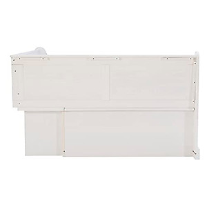 Linon Harris White Corner Breakfast Nook - Nook Only, Table is NOT included!