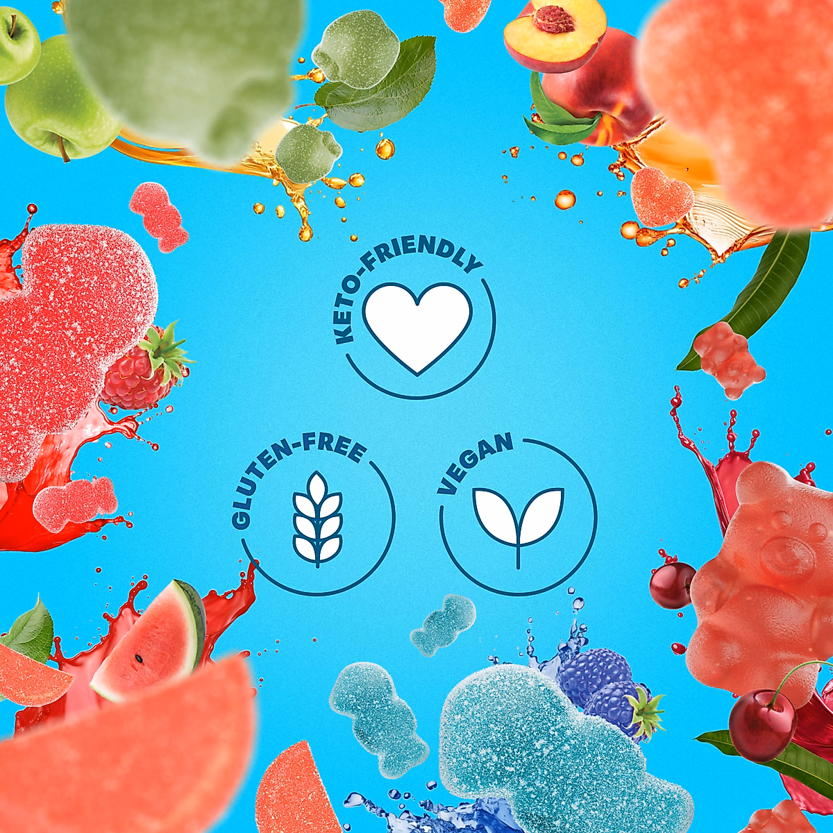 Shameless Snacks - Healthy Low Calorie Snacks, Low Carb Keto Gummies (Gluten Free Candy) - 6 Pack Super Variety Pack