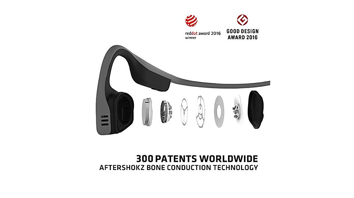 AfterShokz Titanium Bone Conduction Sport Headphones | Open Ear