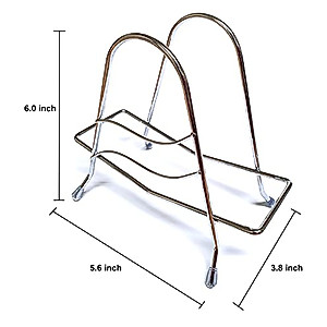 LENITH Cutting Board Storage Rack Stainless Steel Wire Chopping Board Board Holder Stand fit, Organizer Kitchen (Triangle)