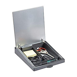 ECR4Kids MessageStor Dry-Erase Glass Board Memo Station, Desk Organizer, Waves