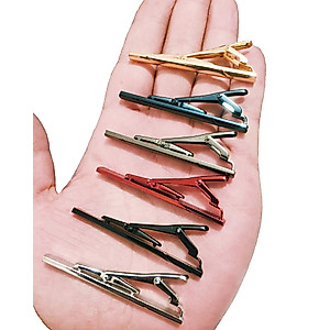 Tornito 6Pcs Tie Clips Set for Men Tie Bar Clip Set for Regular Skinny Ties Necktie Wedding Business Clips for Men