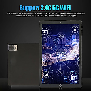 CUIFATI 10.1 in Tablet IPS 1080P, 6G RAM 128G ROM 11.0 Tablet, Learning Tablet with MT6753 Octa Core CPU, 2.4G 5G WiFi Calling Tablet, Dual Speakers/Dual Camera/Dual SIM