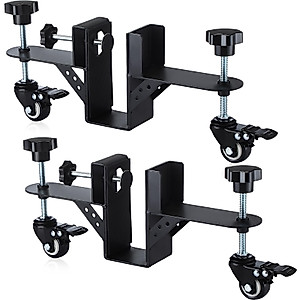 Blulu 2 Pcs Heavy Duty Door Installation Dolly Door Installation Kit Door Dolly Door Installation Tools Door Lifter for Door 4/5" to 2-2/5" Thick, 300 Lbs Capacity,Commercial Residential Use
