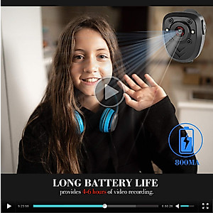 Iseason Mini Body Camera Video Recorder, Wearable Police Body cam with Night Vision, Built-in 32GB Memory Card, HD1080P,Record Video,Night Vision, 4-6HR Battery Life,