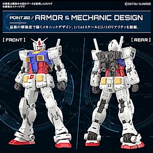 Bandai Hobby - Mobile Suit Gundam - RX-78-2 Gundam ver. 2.0, Bandai Spirits RG 1/144 Model Kit
