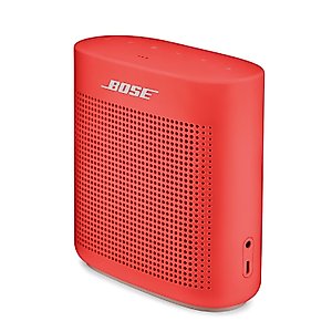 Bose SoundLink Color II: Portable Bluetooth, Wireless Speaker with Microphone- Coral Red