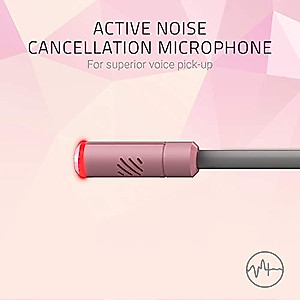 Razer Kraken Kitty RGB USB Gaming Headset: THX 7.1 Spatial Surround Sound - Chroma RGB Lighting - Retractable Active Noise Cancelling Mic - Lightweight Aluminum Frame - for PC - Quartz Pink