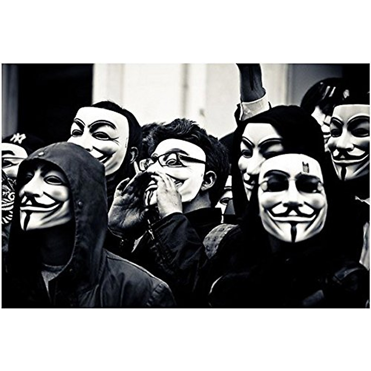 Guy Fawkes Mask with Vinyl Sticker