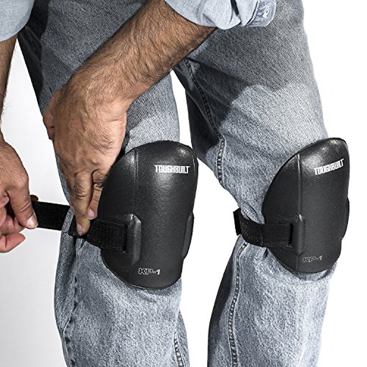 ToughBuilt - Ultra Light Knee Pads with Non-Marring Outer Shell - Knee Pad Essentials, Comfortable, Resistant and Durable - (TB-KP-1)