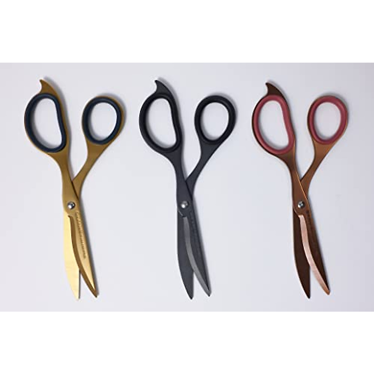 NAKABAYASHI Stationery Hikigiri Slim Scissors for Delicate Cutting (Dark Gray)