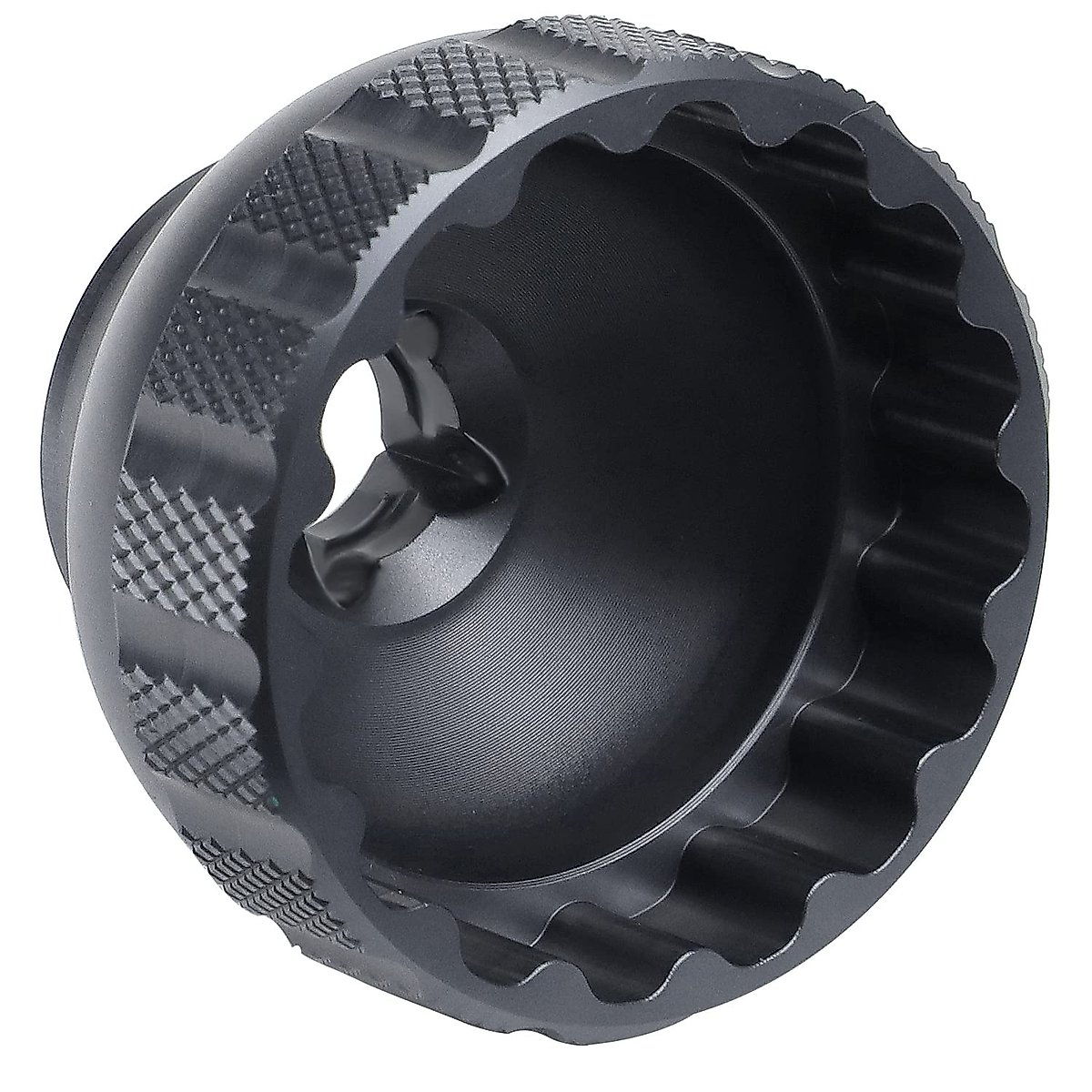 PEATOVIE 16-Notch Bottom Bracket Tool Bottom Compatible with Shimano BBR60, MT-800, etc.-Black(Compatible with BBT-59.2)