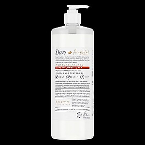 Dove Leave-in Conditioner with Jojoba for Coils, Curls and Waves Moisture Amplifying Hair Conditioner Blend 33. 8 oz