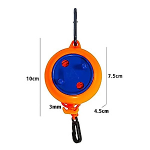 TJLSS Retractable Clothesline Balcony Portable Adjustable Length Travel Drying Rack Hanging Outdoor Single Rope (Color : Orange, Size : One Size)