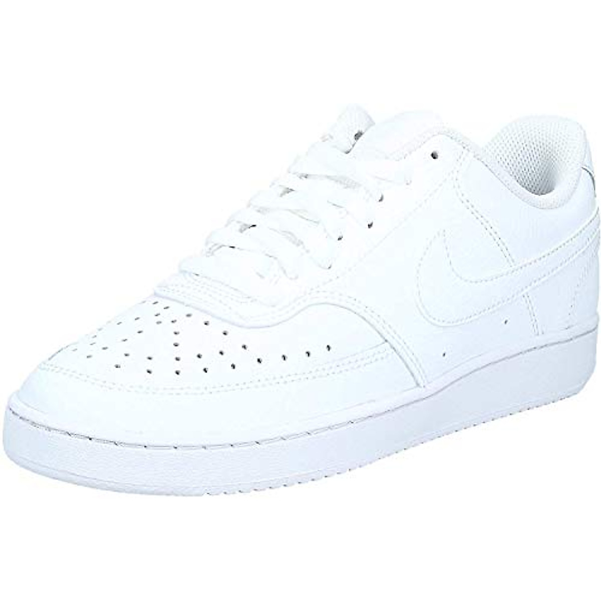 Nike Men's Court Vision Low Sneaker, White/Whiteblack, 10 Regular US