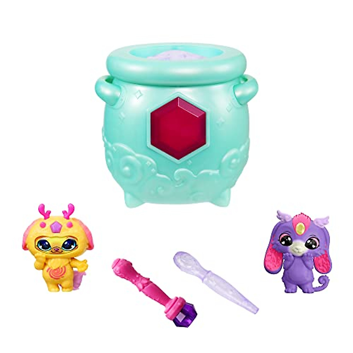Magic Mixies Mixlings Tap & Reveal Cauldron 2 Pack, Magic Wand Reveals Magic Power, Power Unleashed Series, for Kids Aged 5 and Up (Styles May Vary), Multicolor (14696)