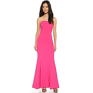 Jill Jill Stuart Women's Fitted Strapless Column Gown, Peony, 12