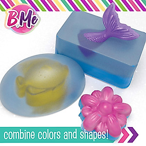 B Me Beginner Soap Making Craft Kits for Kids Girls Ages 6+ | Make 15+ Soap Shapes with 5 Different Scents | Make Your Own Soap Science Kits Toys Gifts
