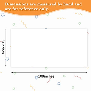Colemoly [16-Pack] Disposable Plastic Tablecloths for Rectangle Tables 54 * 108 Inch. White Tablecloth for Parties,Weddings, Indoors,Outdoors