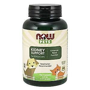 NOW Foods Pet Health, Kidney Support Supplement, Formulated for Cats & Dogs, NASC Certified, Powder, 4.2-Ounce