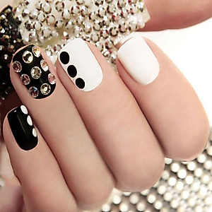 Black Rhinestone Stickers Self Adhesive Face Gems Stick on Body Jewels Eye Bling Jewels Decal Crystal Hair Diamonds for Makeup Rave Accessories Embellishments for Crafts for Women and Girls 2Pcs