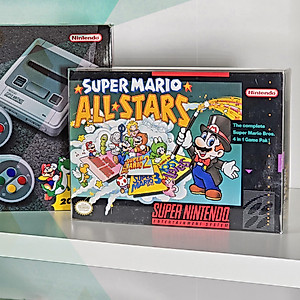 MALKO 10 Pack Video Game Protector Compatible with: SNES & N64 Game Box | Clear Plastic Sleeve Cover