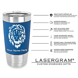 LaserGram 20oz Vacuum Insulated Tumbler Mug, PA Physician Assistant, Personalized Engraving Included (Silicone Grip, Dark Blue)